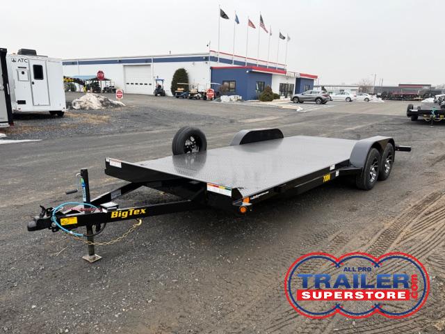 Big Tex 83" x 20 Full Steel Deck Car Trailer - Removable Fenders