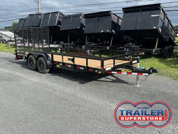 Big Tex 7 x 20 Landscape Utility Trailer - Split Gate