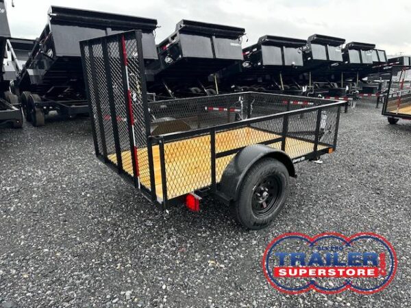 Carry-On 5x8 Landscape Utility Trailer - 3K High Mesh Side