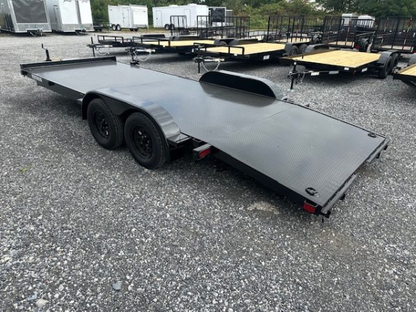 Premier 7 x 20 Open Car Hauler Trailer With Slide In Ramps