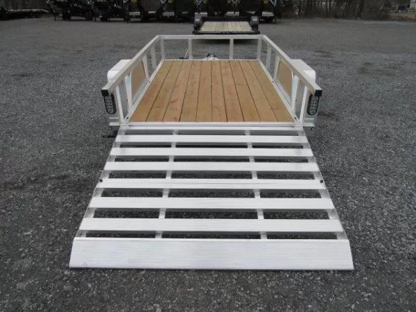 Sport Haven 5×8 Aluminum Utility Trailer - Bi-Fold Ramp Gate