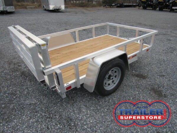 Sport Haven 5×8 Aluminum Utility Trailer - Bi-Fold Ramp Gate