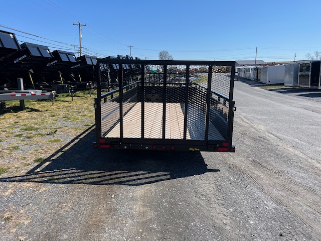 Big Tex 7 x 16 Utility Trailer - 2' Solid Steel Sides