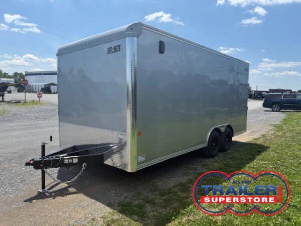 Car Mate 8.5 x 18 Enclosed Car Trailer - 6" Added Height