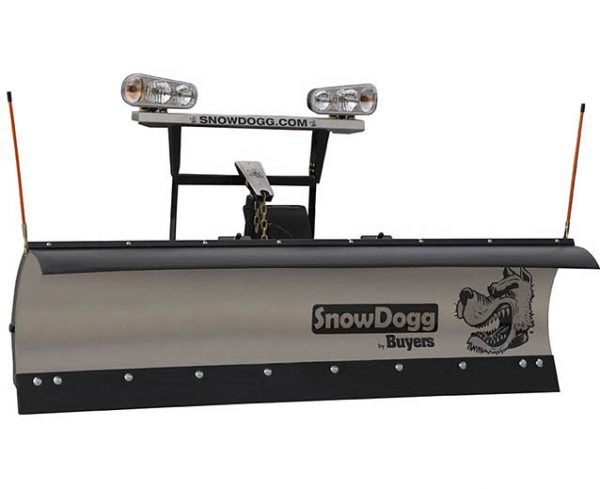 SnowDogg MD 7' 5" Stainless Steel Straight Blade Snow Plow