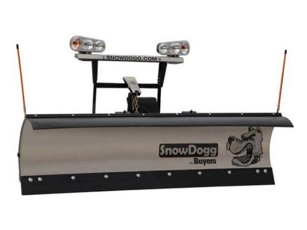 SnowDogg MD 6' 8" Stainless Steel Straight Blade Snow Plow