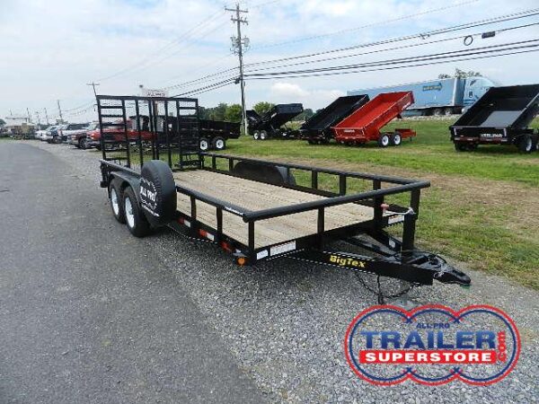 Big Tex 6.9 x 18 Landscape Utility Trailer - Split Ramp Gate
