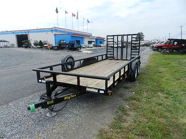 Big Tex 6.9 x 18 Landscape Utility Trailer - Split Ramp Gate
