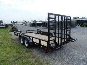 Big Tex 6.9 x 18 Landscape Utility Trailer - Split Ramp Gate