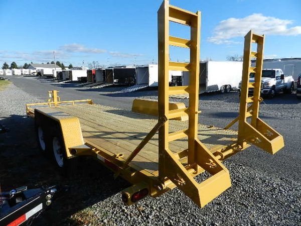 BWise 7 x 18 Equipment Trailer | Heavy Duty Ladder Ramps