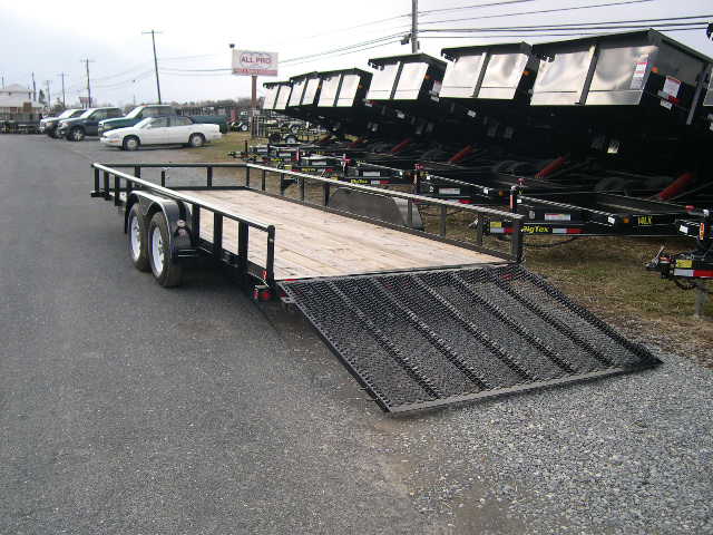 Big Tex 6.9 x 20 Landscape Utility Trailer - Ramp Gate