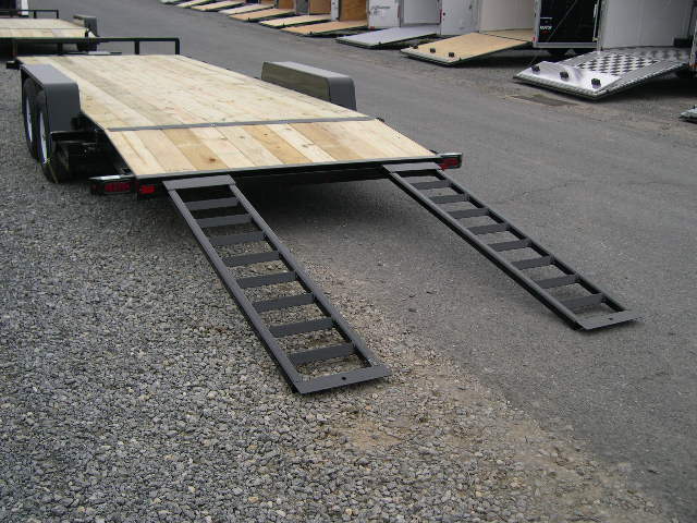 Car Mate 7 x 20 Open Car Trailer - 10K Slide In Ramps