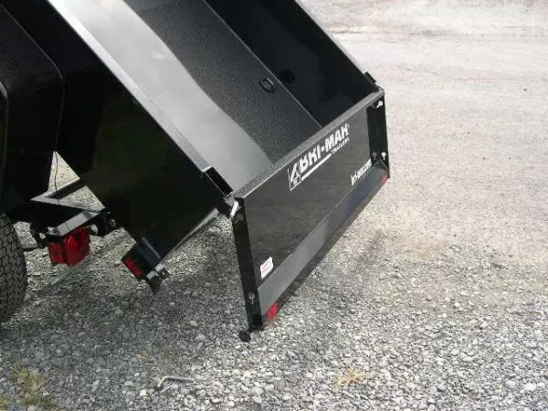 BWise 5 x 8 Single Axle Dump Trailer - 3K Spreader Gate