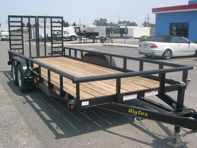 Big Tex 7 x 20 Landscape Utility Trailer - Split Gate