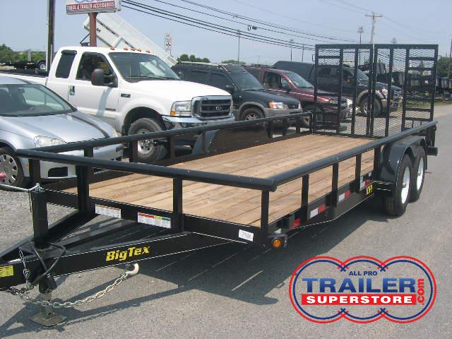 Big Tex 7 x 20 Landscape Utility Trailer - Split Gate