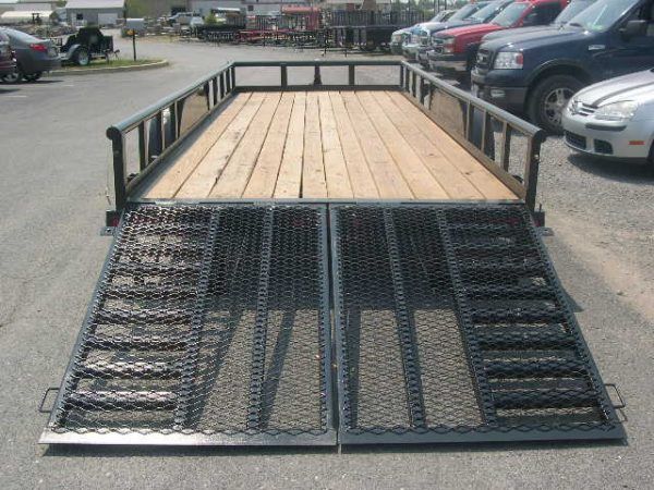 Big Tex 7 x 20 Landscape Utility Trailer - Split Gate