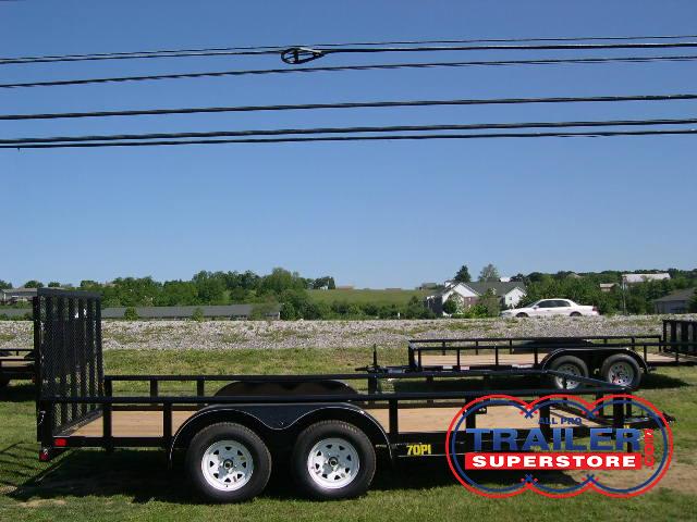 Big Tex 7 x 20 Landscape Utility Trailer - Split Gate
