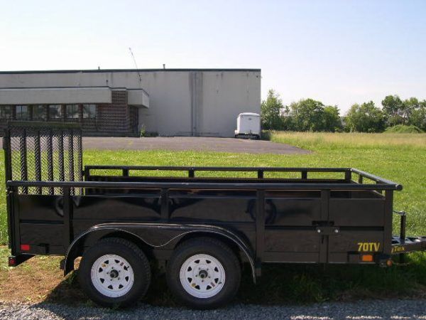 Big Tex 7 x 12 Landscape Utility Trailer - 2' Steel Sides