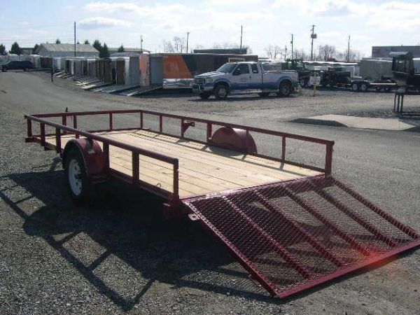 Big Tex 6 x 14 Landscape Utility Trailer - Rear Ramp Gate