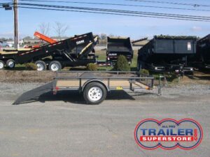 Big Tex 77" x 10 Landscape Utility Trailer - Ramp Gate