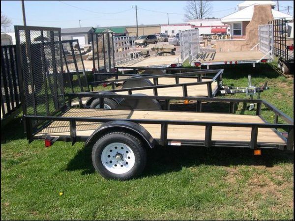 Carry-On 5x10 Landscape Utility Trailer – Wood Deck