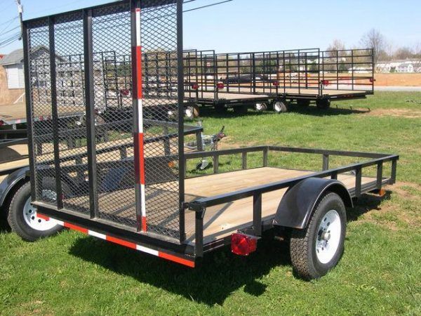Carry-On 5x10 Landscape Utility Trailer – Wood Deck