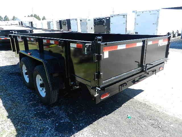 Premier 7 x 14 Low Profile Dump Trailer - Combo Gate & Ramps
