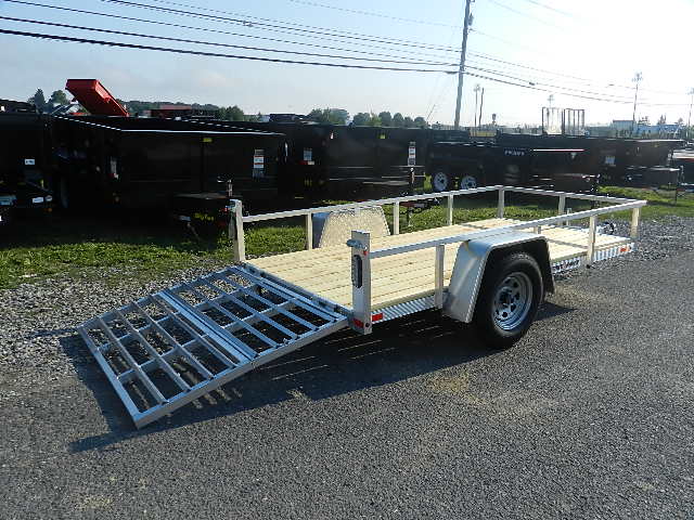 Sport Haven 5x10 Aluminum Utility Trailer - Bi-Fold Ramp Gate
