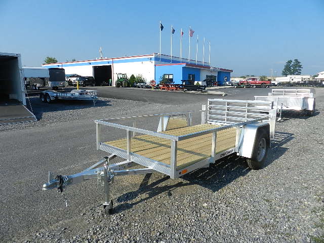 Sport Haven 5x10 Aluminum Utility Trailer - Bi-Fold Ramp Gate