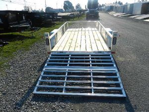 Sport Haven 5x10 Aluminum Utility Trailer - Bi-Fold Ramp Gate