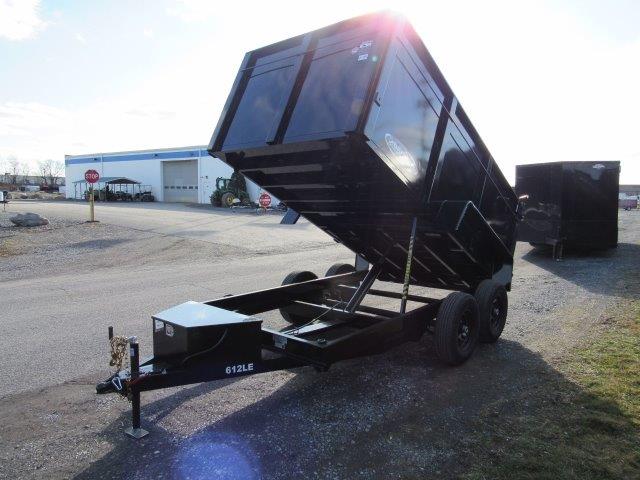 BWise 6 x 12 High Side Dump Trailer - Slide Out Ramps