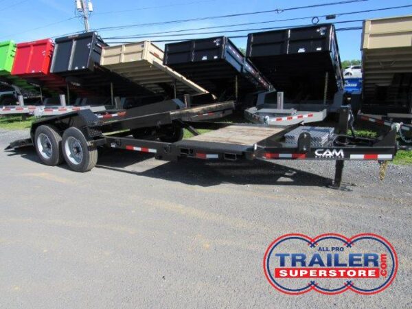 CAM Superline 7 x 21 Heavy Duty Split-Tilt Trailer - Wide Deck