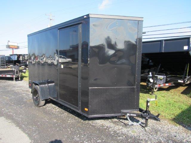 Covered Wagon 6 x 12 Enclosed Cargo Trailer - Blackout Package