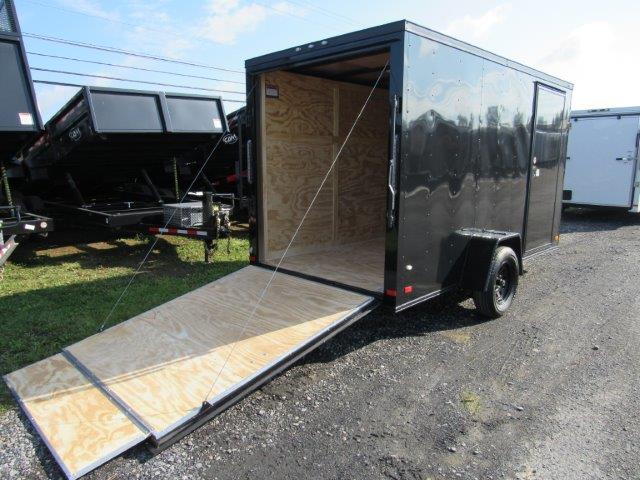 Covered Wagon 6 x 12 Enclosed Cargo Trailer - Blackout Package