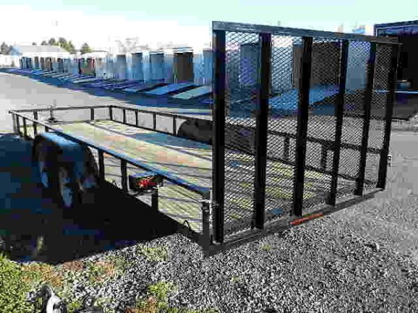 Premier 6.4 x 20 Landscape Utility Trailer - Rear Ramp Gate
