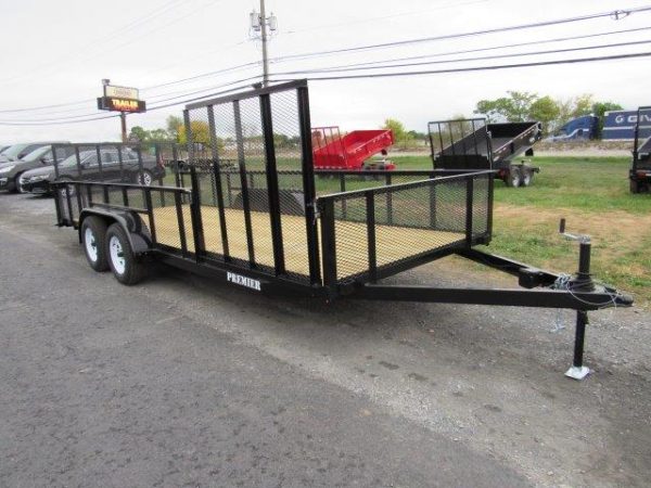Premier 7 x 20 Landscape Utility Trailer - Mesh Sides & ATV Gate