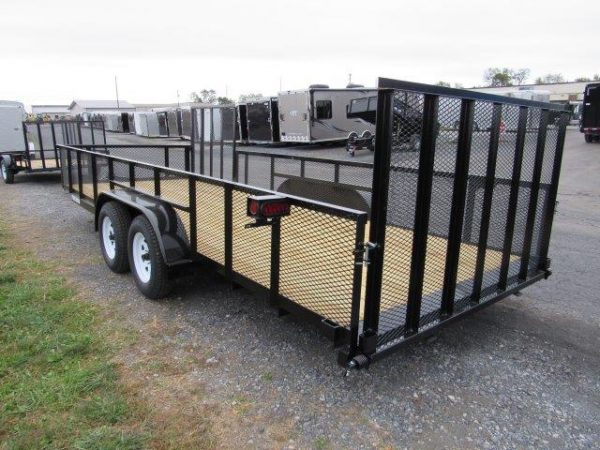 Premier 7 x 20 Landscape Utility Trailer - Mesh Sides & ATV Gate