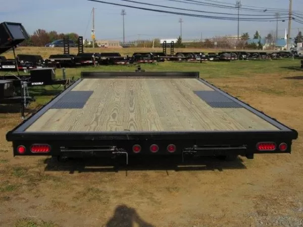 Premier 8.5 x 18 Deckover Equipment Trailer - Slide Out Ramps