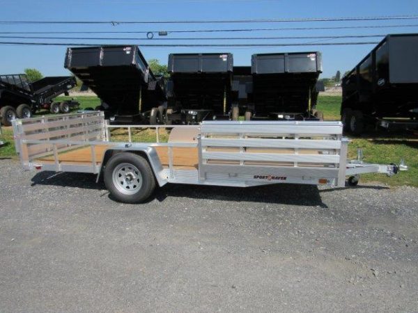 Sport Haven 7×14 Aluminum Utility Trailer - Side ATV Gate