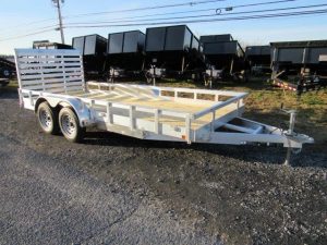 Carry-On 6 x 16 Aluminum Landscape Utility Trailer - Rear Gate