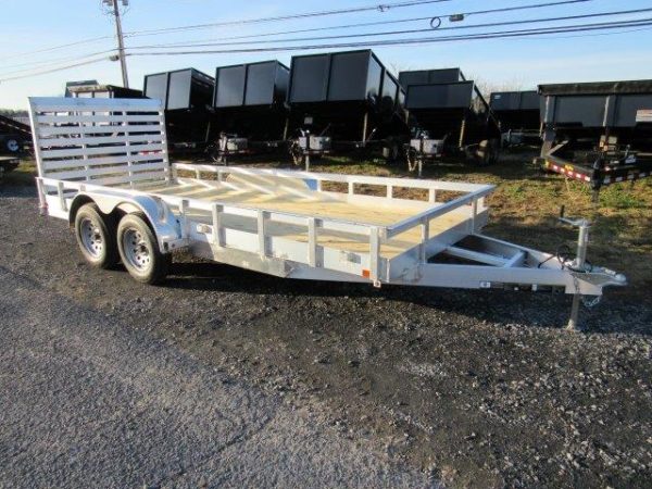 Carry-On 6 x 16 Aluminum Landscape Utility Trailer - Rear Gate