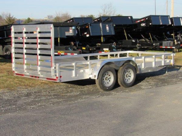 Carry-On 6 x 16 Aluminum Landscape Utility Trailer - Rear Gate