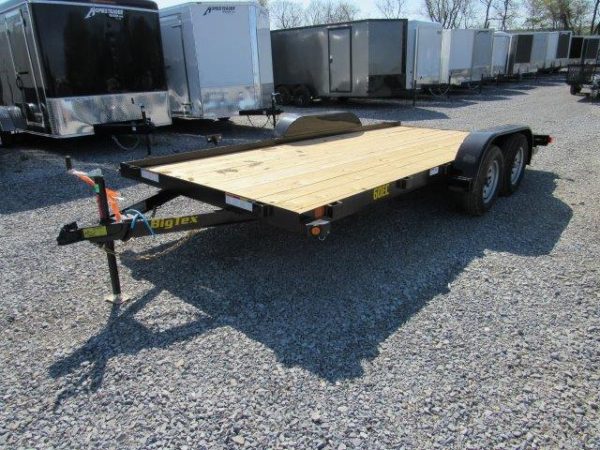 Big Tex 7x16 Economy Tandem Axle Car Hauler - Slide Ramps