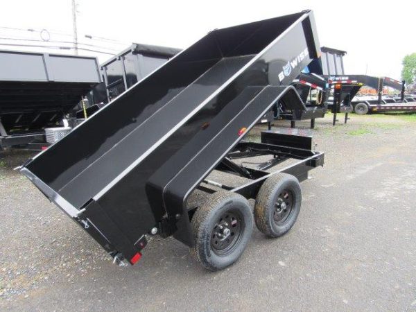 BWise 5 x 10 Low Profile Dump Trailer - Spreader Gate