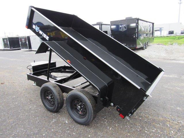 BWise 5 x 10 Low Profile Dump Trailer - Spreader Gate