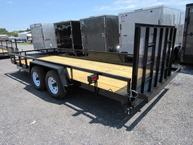 Premier 7 x 18 Landscape Utility Trailer - Rear Ramp Gate