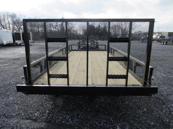 Premier 7 x 18 Landscape Utility Trailer - Rear Ramp Gate