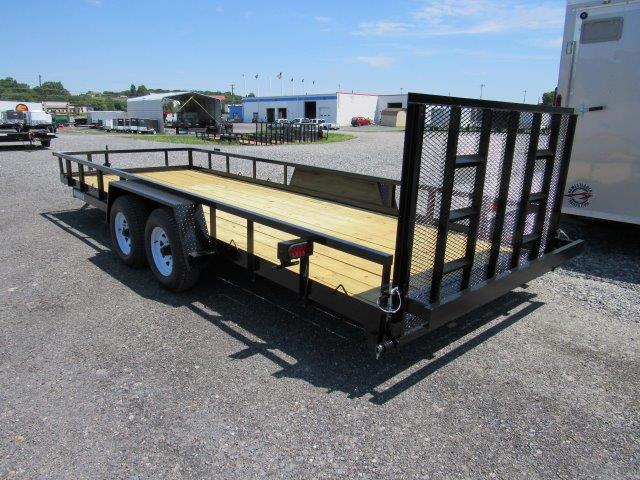 Premier 7 x 20 Landscape Utility Trailer - Rear Ramp Gate