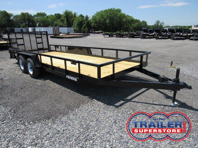 Premier 7 x 20 Landscape Utility Trailer - Rear Ramp Gate