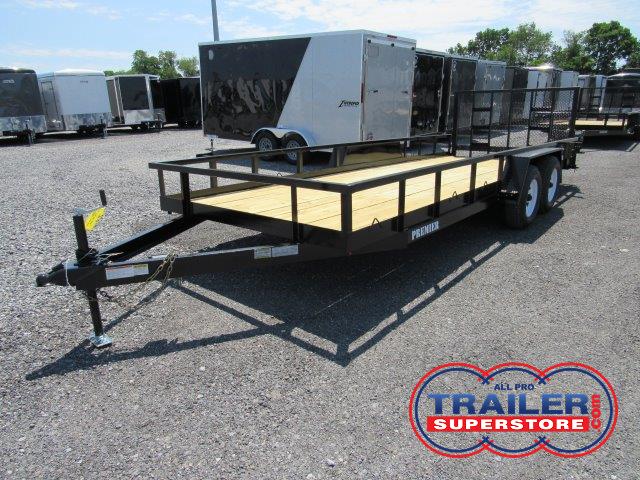 Premier 7 x 20 Landscape Utility Trailer - Rear Ramp Gate